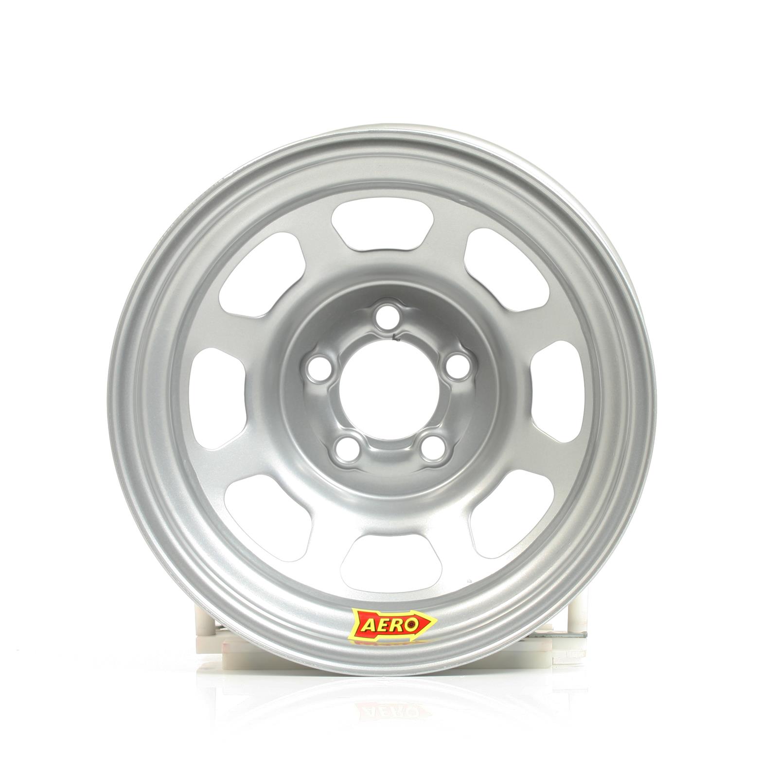 Aero Race Wheels 50-084537 Aero 50 Series Silver Powdercoat Roll-Formed ...