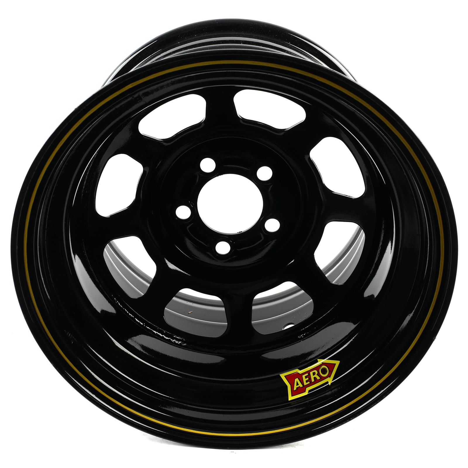 Aero Race Wheels 50-104540 Aero 50 Series Black Powdercoat Roll-Formed ...