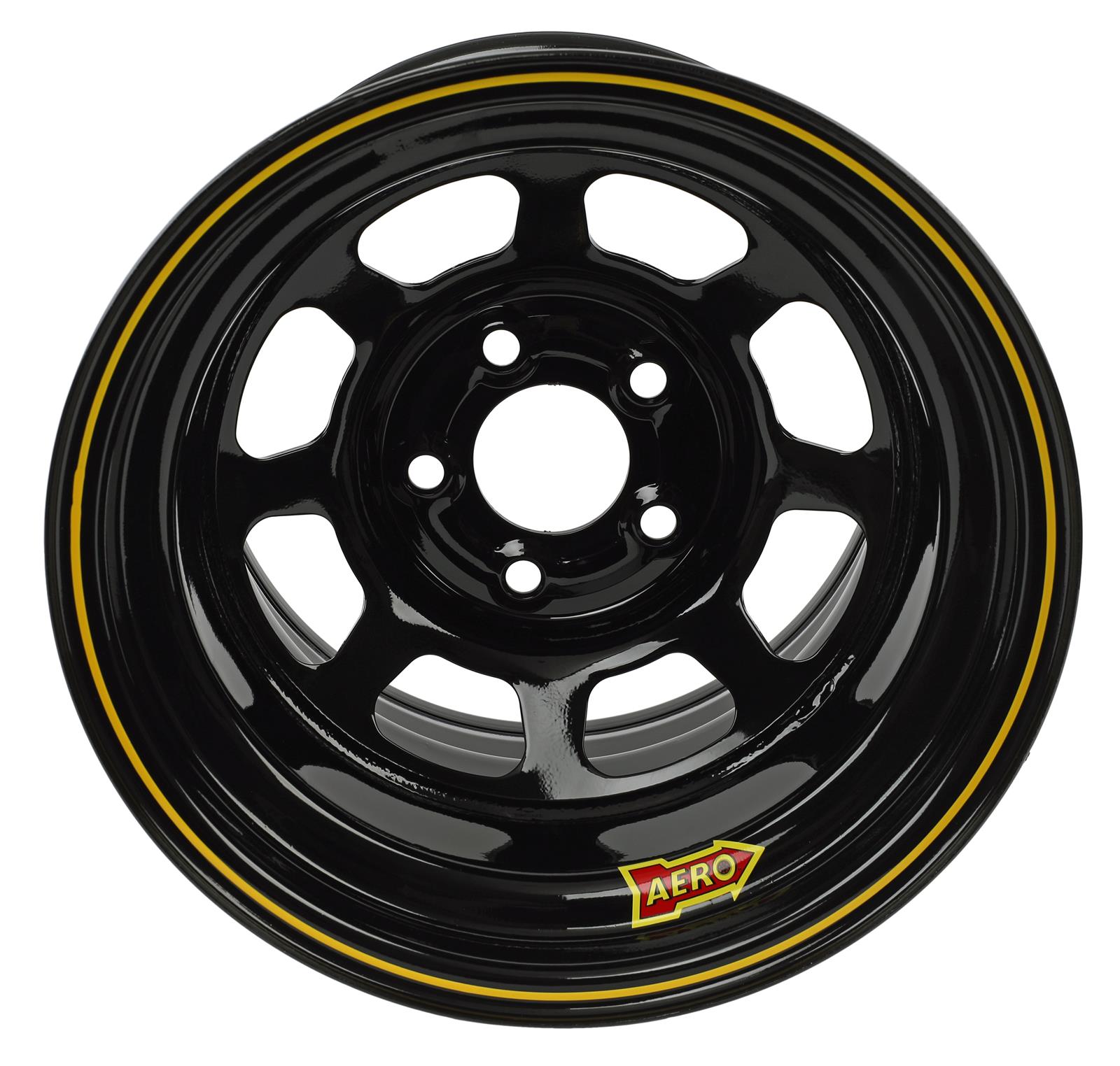 Aero Race Wheels 50-105040 Aero 50 Series Black Powdercoat Roll-Formed ...