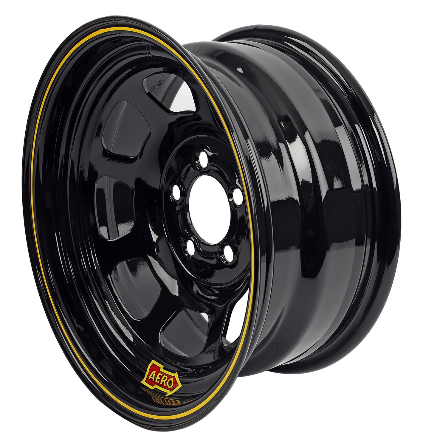 Aero Race Wheels 50-174530 Aero 50 Series Black Powdercoat Roll-Formed ...
