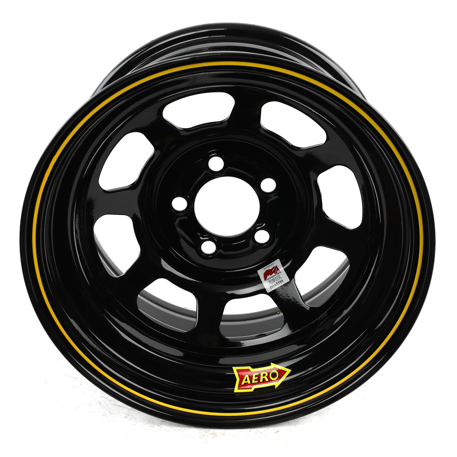 Aero Race Wheels 50-184530S Aero 50 Series Black Powdercoat Roll-Formed ...