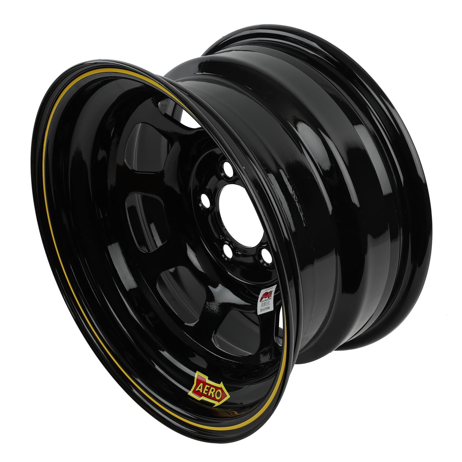 Aero Race Wheels 50-184530S Aero 50 Series Black Powdercoat Roll-Formed ...