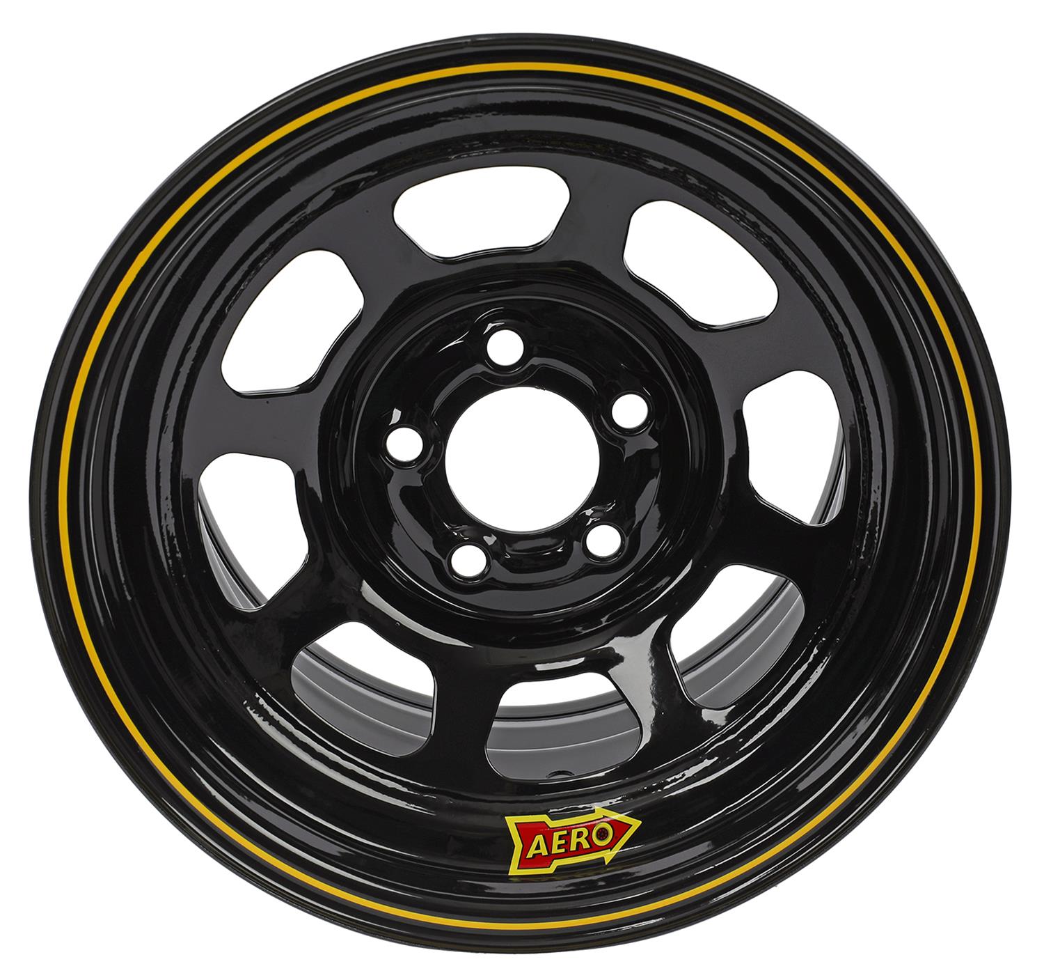 Aero Race Wheels 50-184740 Aero 50 Series Black Powdercoat Roll-Formed ...