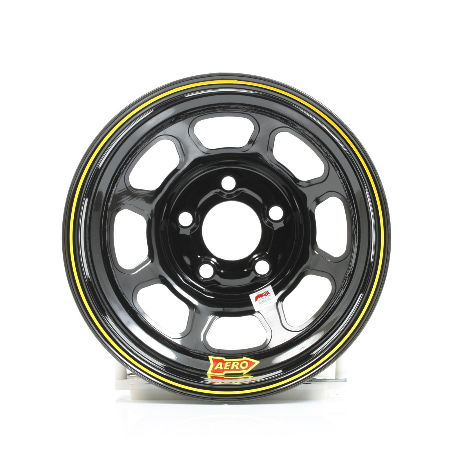 Aero Race Wheels 52-185020 Aero 52 Series Black Powdercoat Roll-Formed ...
