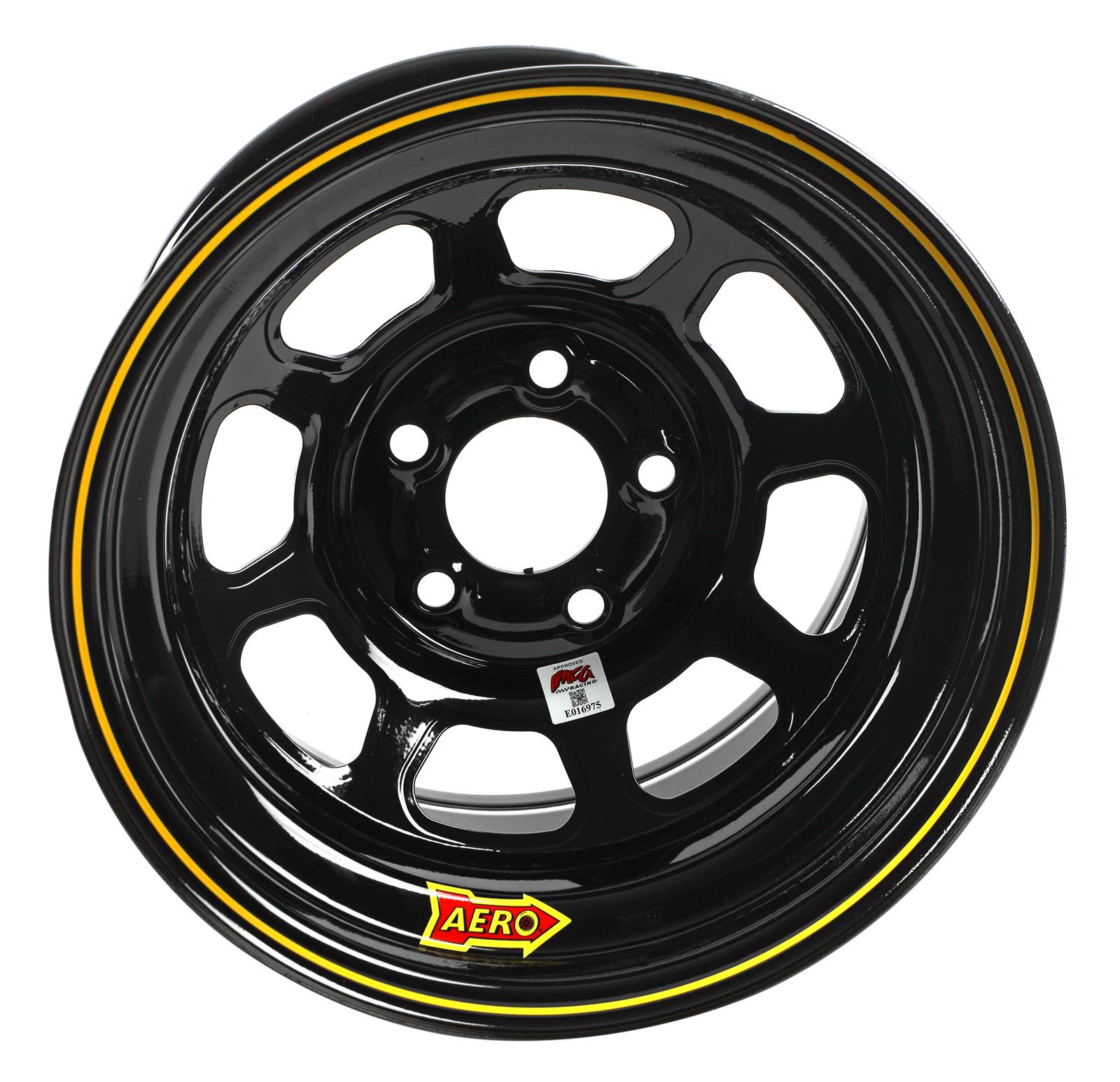 Aero Race Wheels 52-185030 Aero 52 Series Black Powdercoat Roll-Formed ...