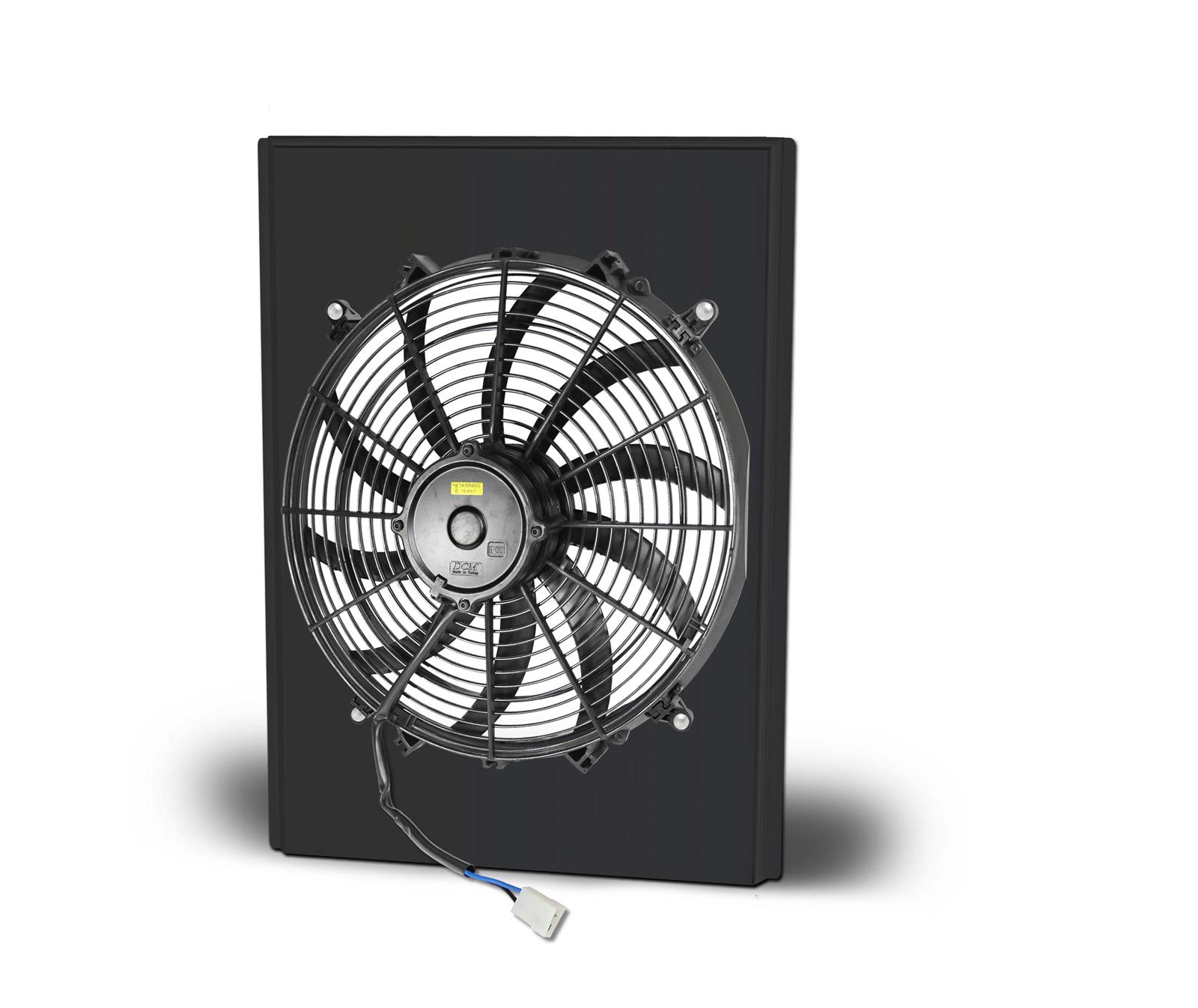 AFCO Racing 80146-F-SB-Y AFCO Racing Electric Fan and Aluminum Shroud ...
