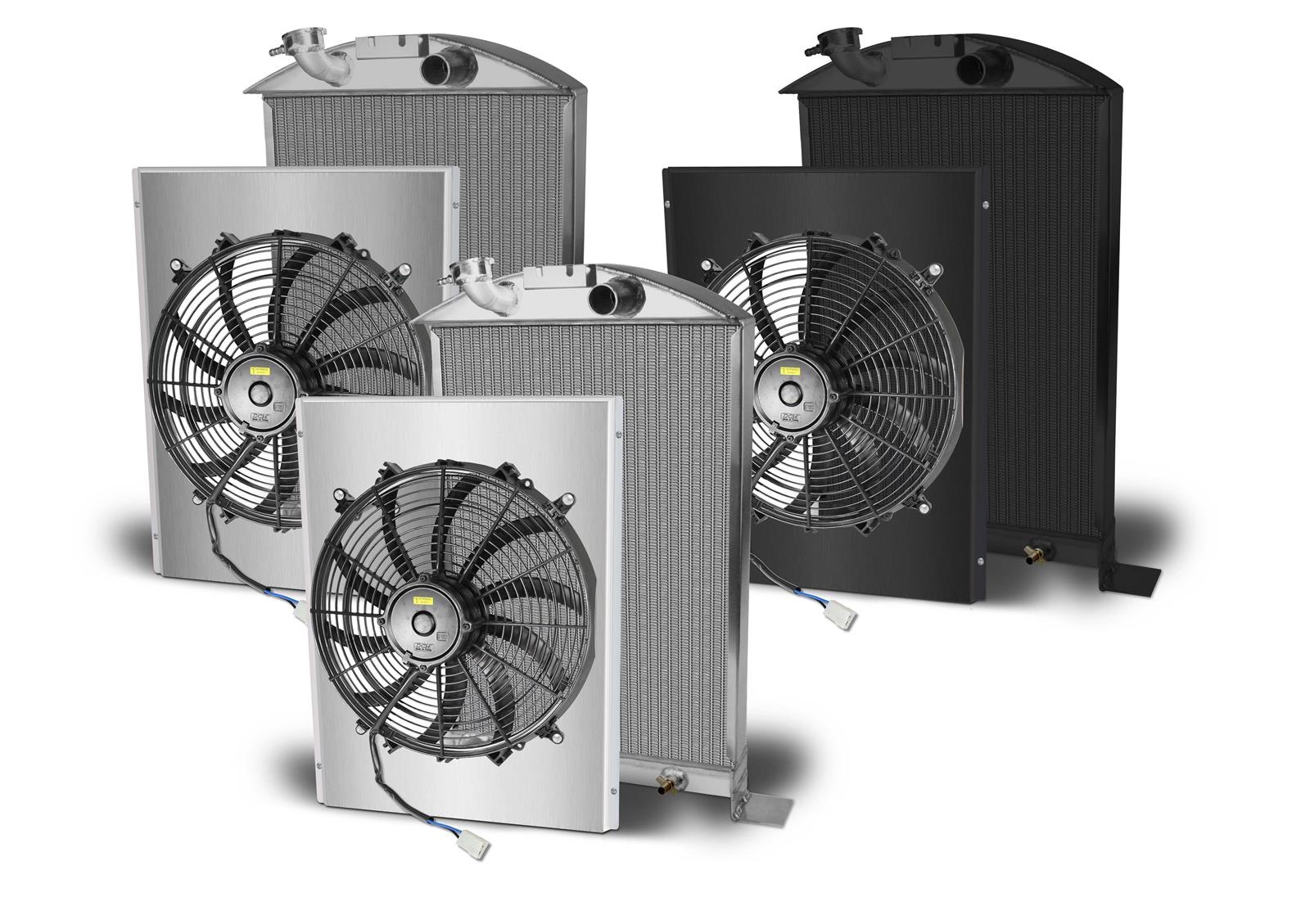 AFCO Racing 81146-B-SP-Y AFCO Racing Street Rod Radiators | Summit Racing