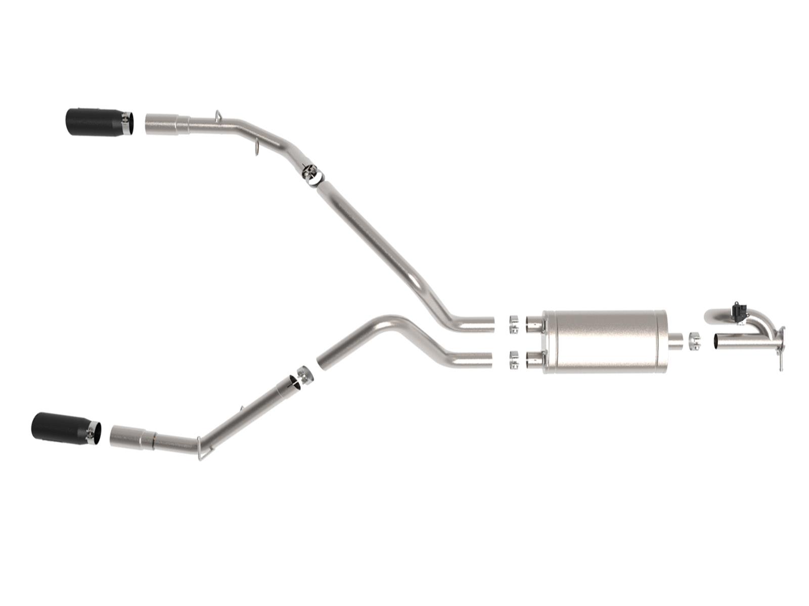 2021 RAM 1500 AFE Power 49-32081-B aFe Gemini XV Series Exhaust Systems ...