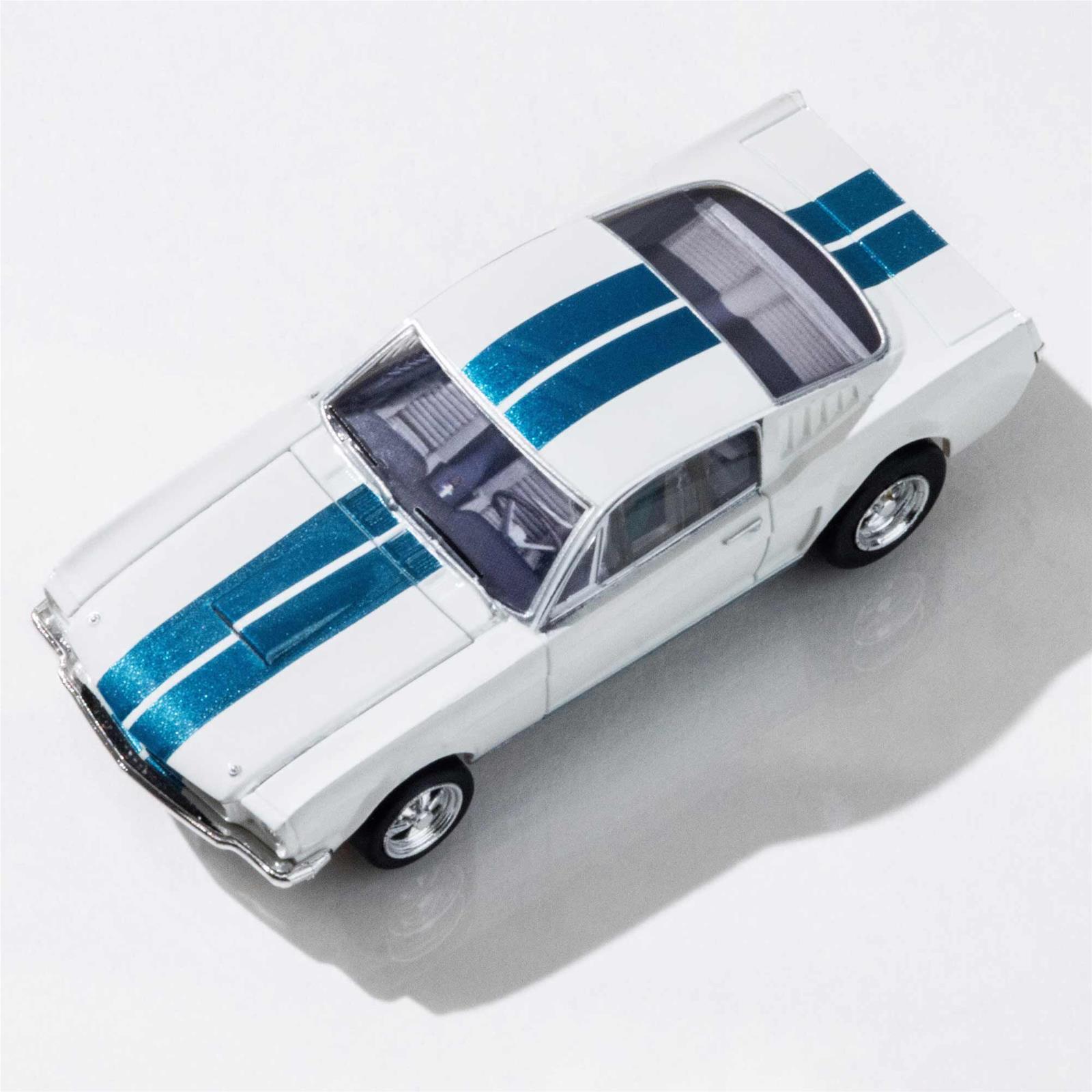 AFX Racing 22068 AFX Racing 1965 Ford Mustang Shelby GT350 White/Blue ...