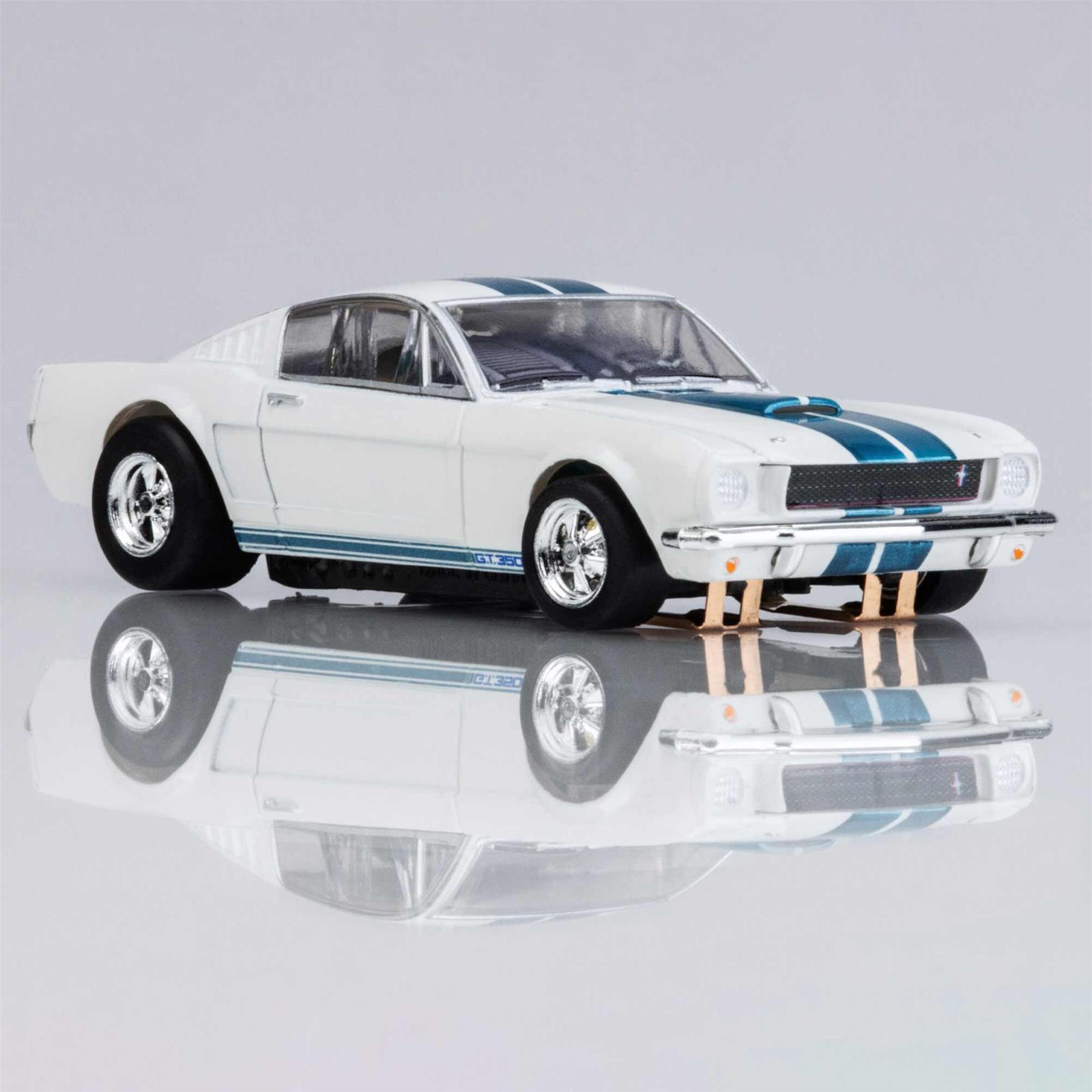 AFX Racing 22068 AFX Racing 1965 Ford Mustang Shelby GT350 White/Blue ...
