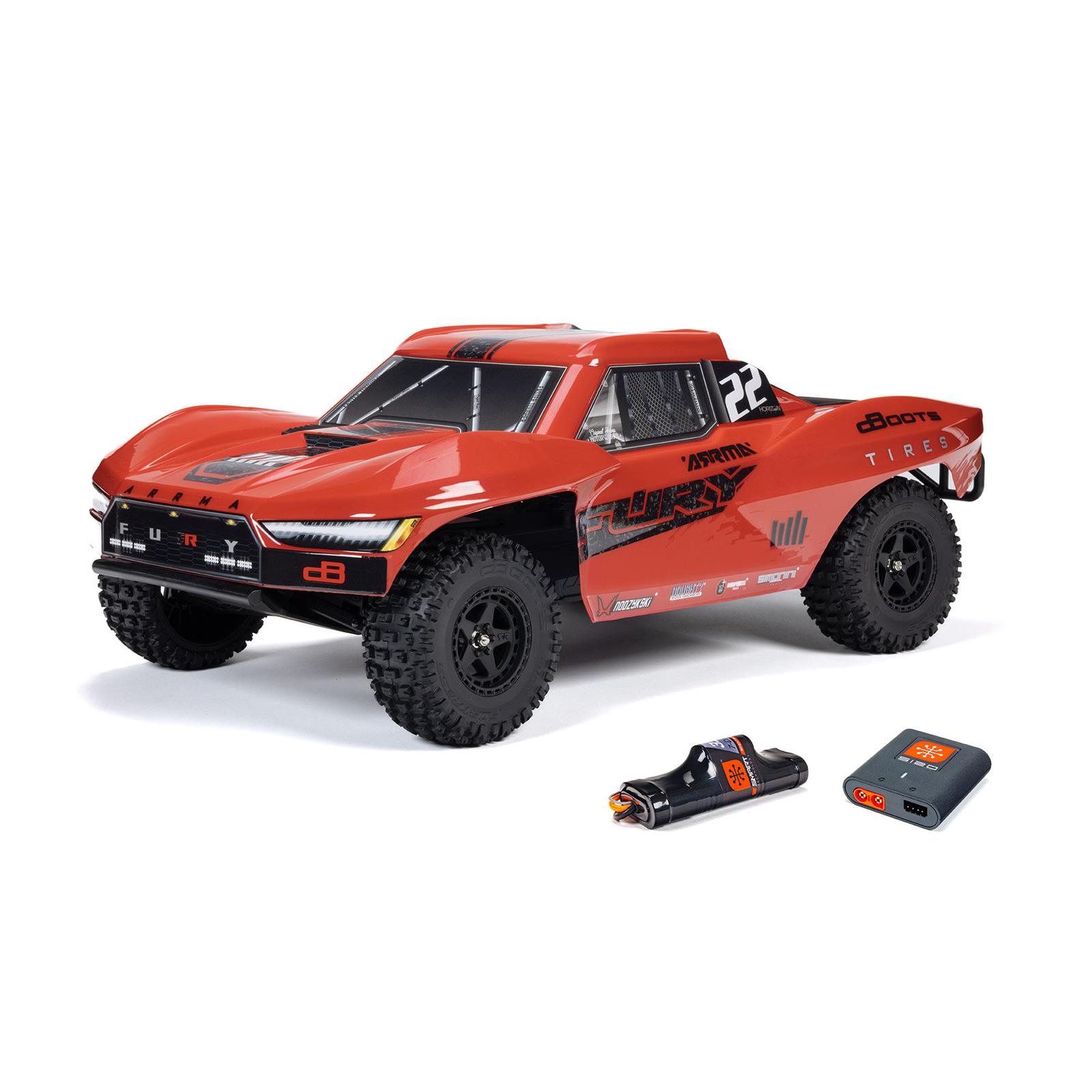 ARRMA ARA3221ST1 Arrma Fury 1:10 Scale MEGA 550 2WD Short Course Trucks ...