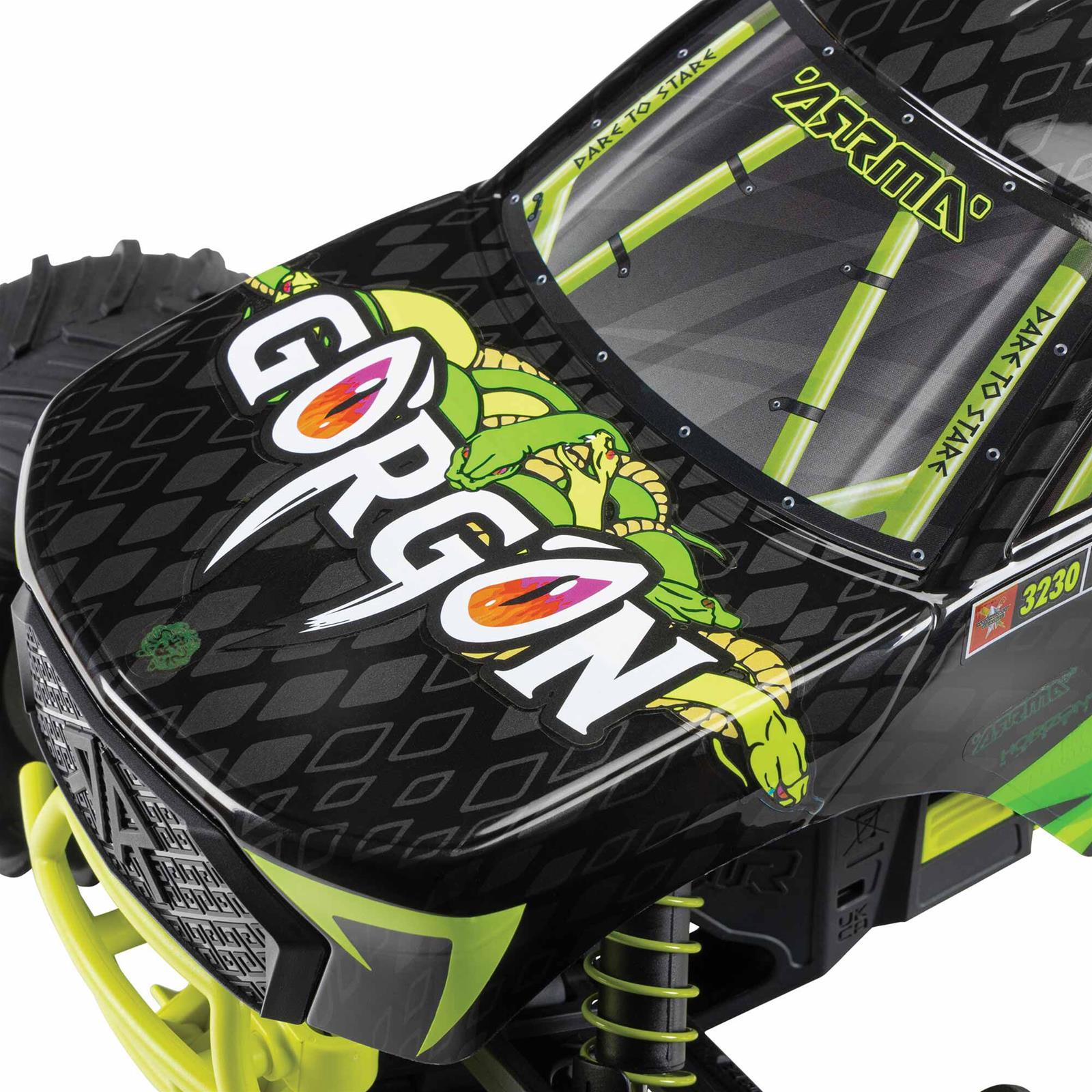 ARRMA ARA3230ST1 Arrma Gorgon 1:10 Scale MEGA 550 RC Monster Trucks RTR ...