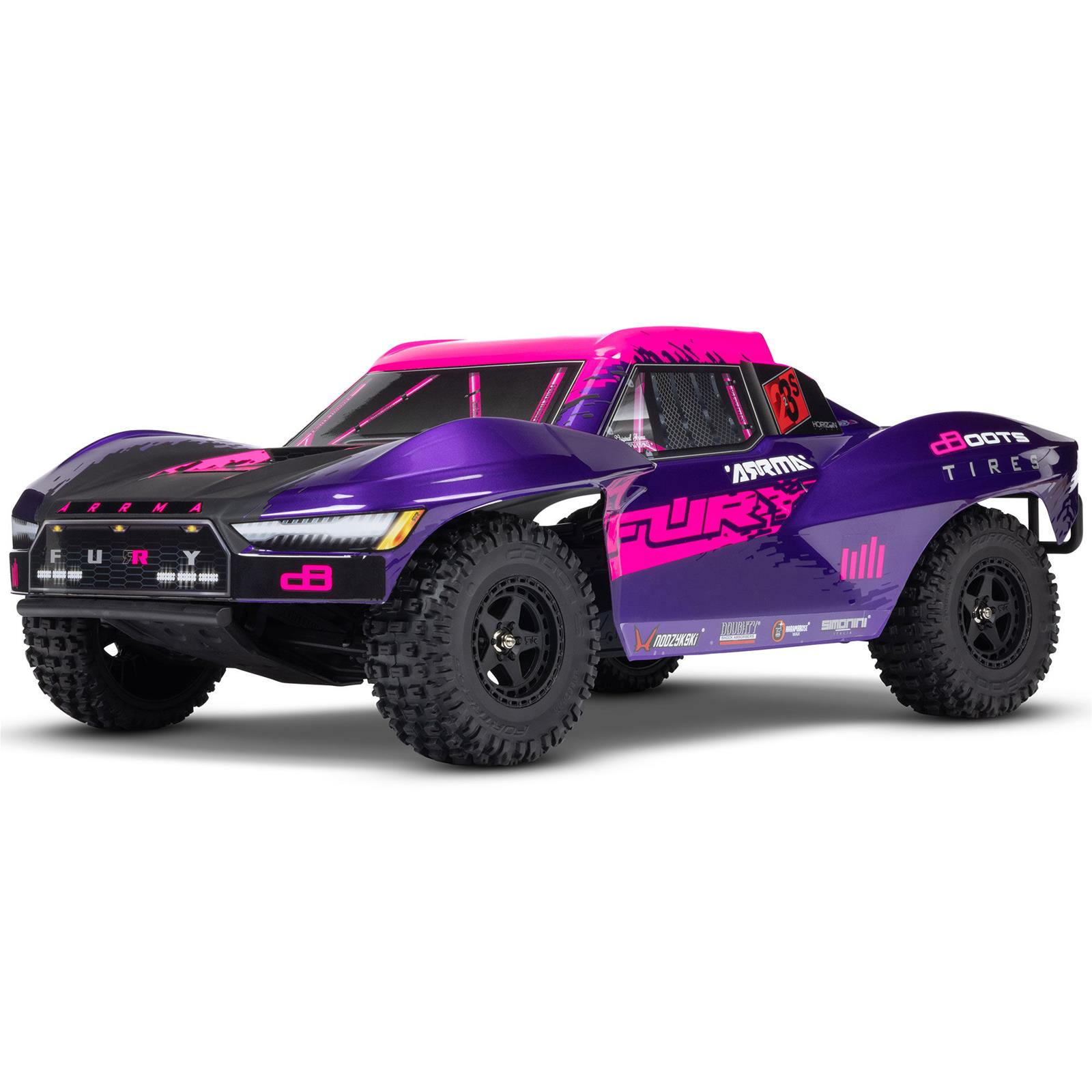 ARRMA ARA3521T3 Arrma Fury 1:10 Scale 223S DSC 2WD Brushless Short ...