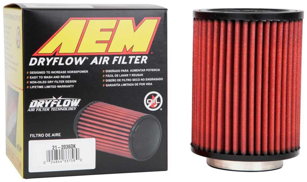 AEM Induction 21-2036DK AEM Induction Dryflow Synthetic Air Filters ...