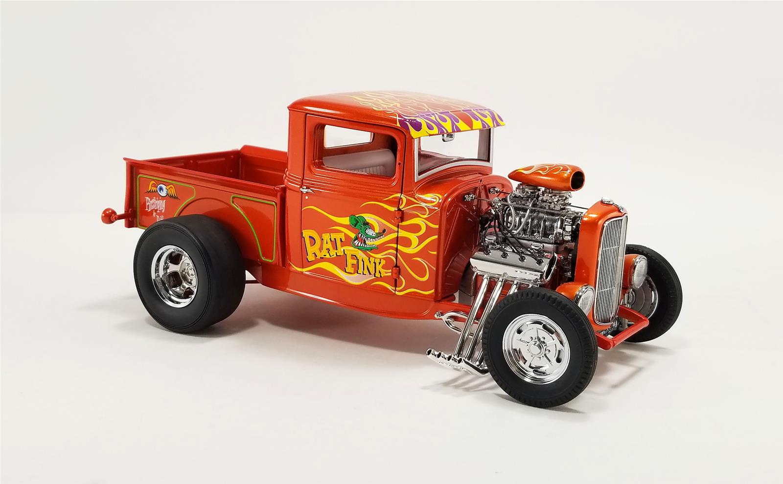 ACME DIECAST A1804102 1:18 Scale 1932 Ford Hot Rod Rat Fink Pickup Diecast Model | Summit Racing