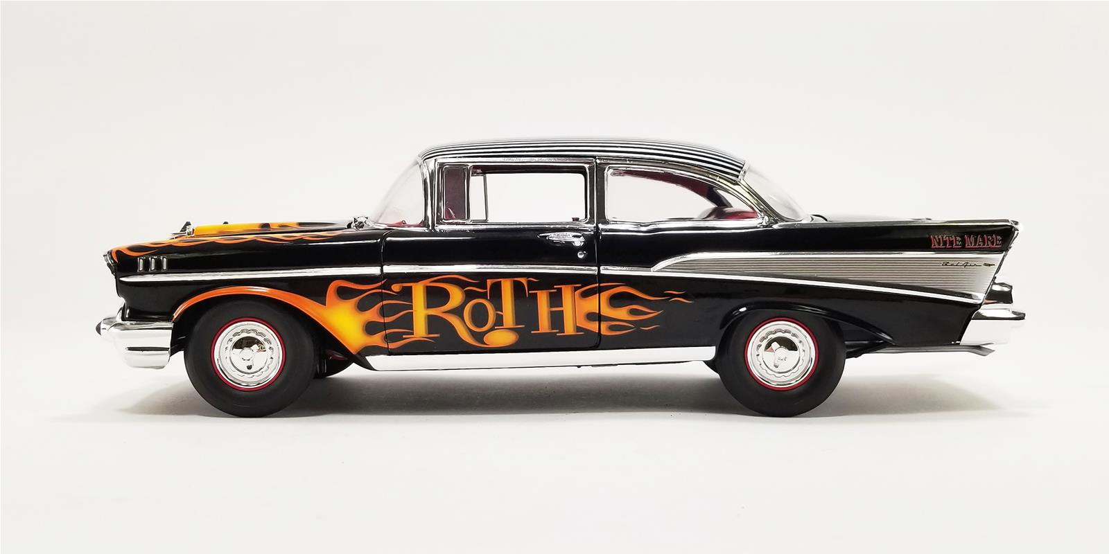 Rat Fink A1807014 1:18 Scale 1957 Chevrolet Bel Air Big Daddy Ed Roth ...