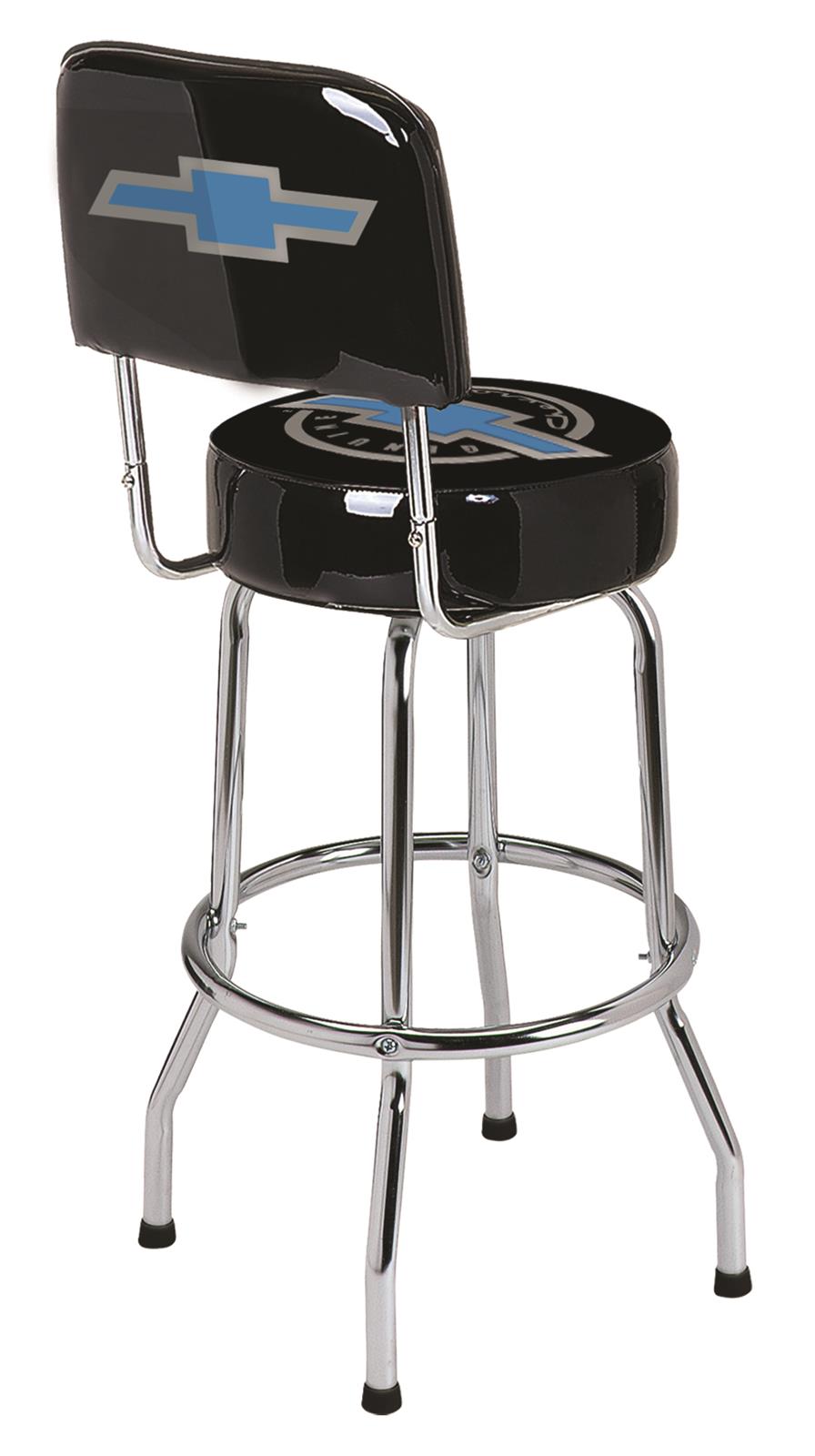 Summit Gifts GM-62200 Genuine Chevrolet Backrest Bar Stools | Summit Racing