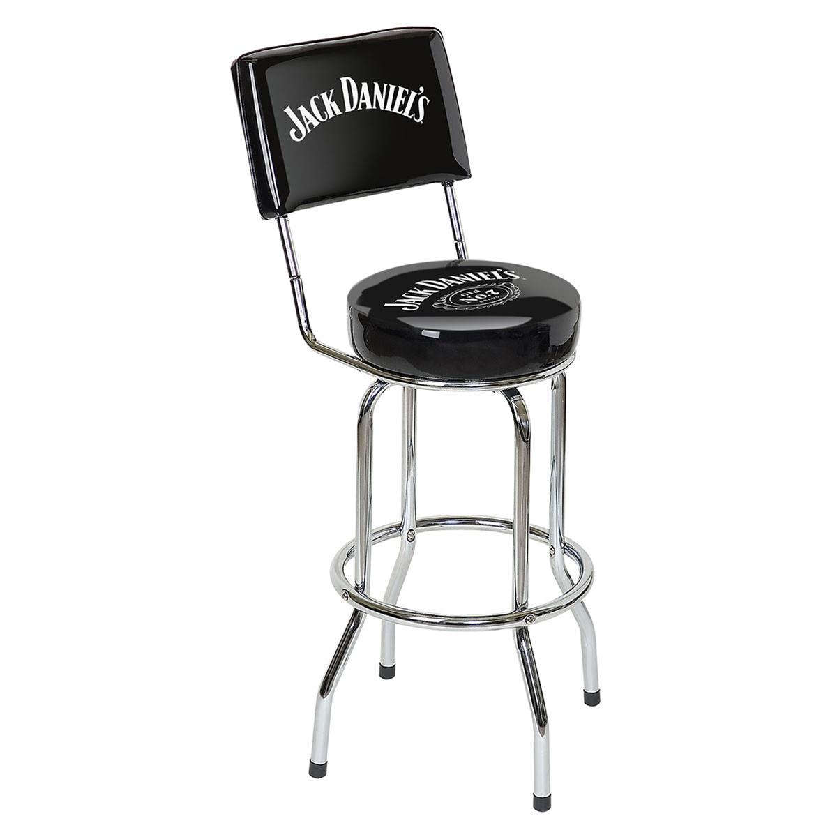 Summit Gifts JD-32200 Jack Daniel's Swivel Bar Stools with Backrests ...
