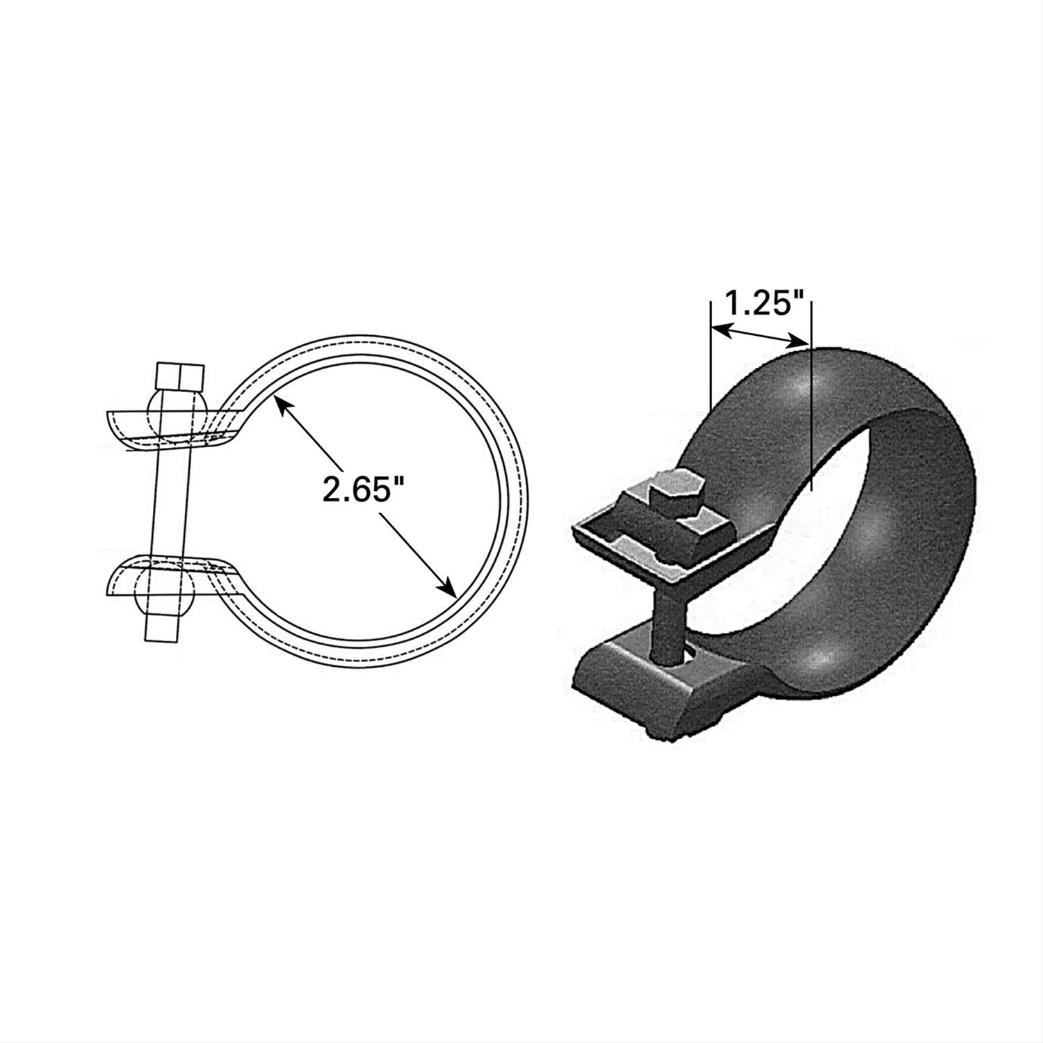 AP Exhaust 8620 AP Exhaust AccuSeal Exhaust Clamps | Summit Racing
