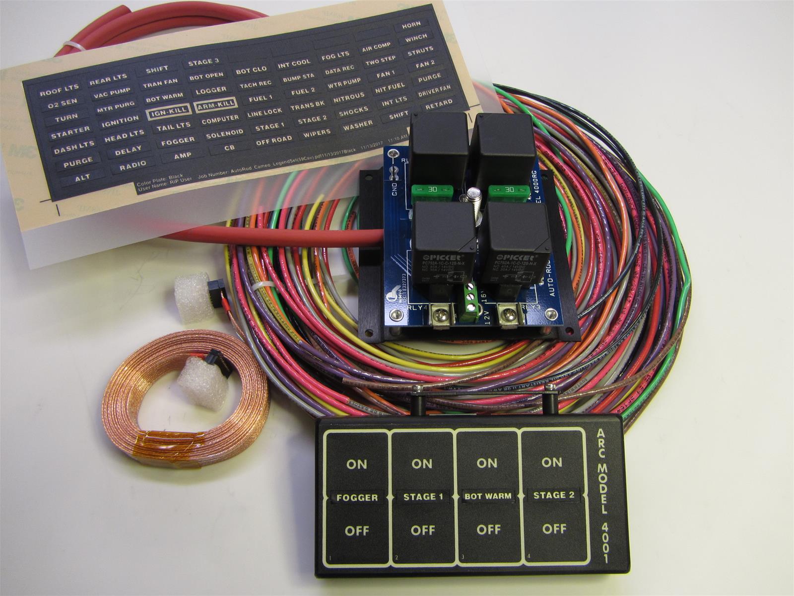 ARC-Auto Rod Controls 4001D ARC Flat Touch Switch Panels | Summit Racing