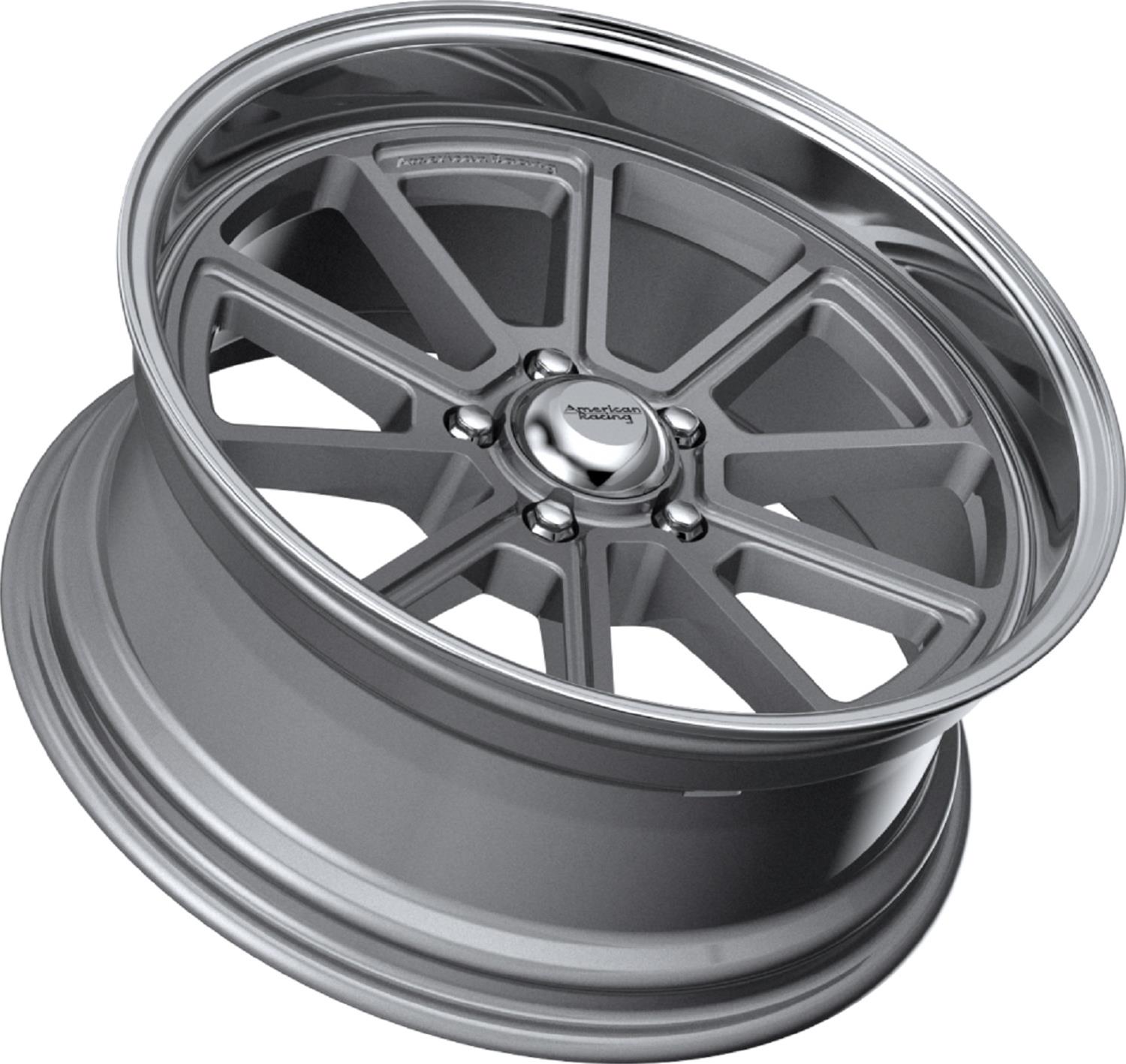 American Racing VN510 Draft Vintage Silver Diamond-Cut Lip Wheels ...