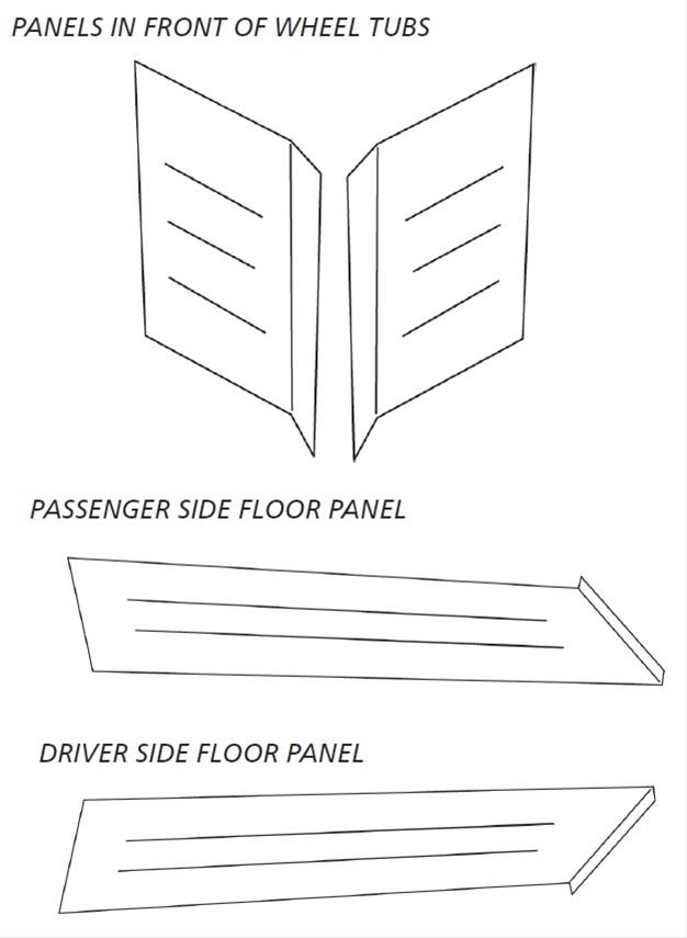 ALSTON Race Cars AL-161916 Alston Racing Floor Panel Kits | Summit Racing