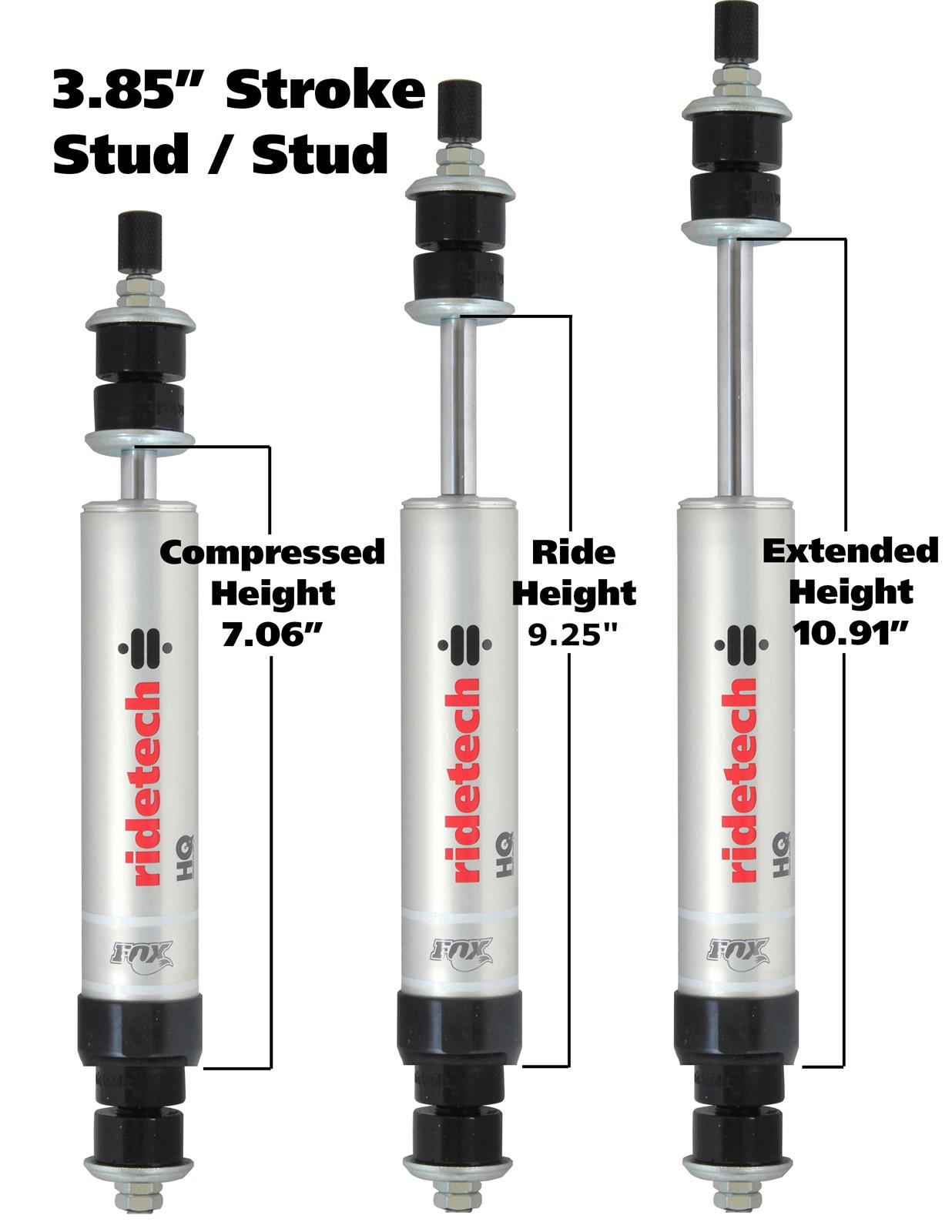 RideTech 22139850 RideTech Q Series Hot-Rod Shocks | Summit Racing