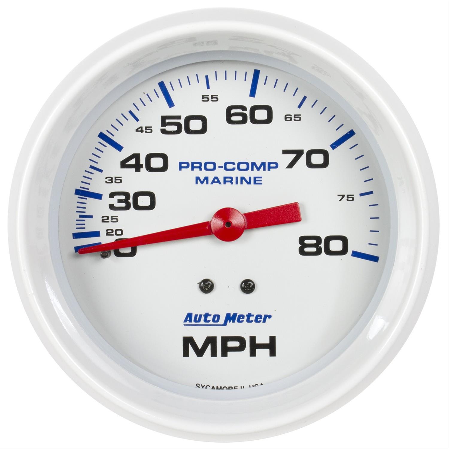 Auto Meter Marine 200753 AutoMeter Pro-Comp Mechanical Speedometers ...