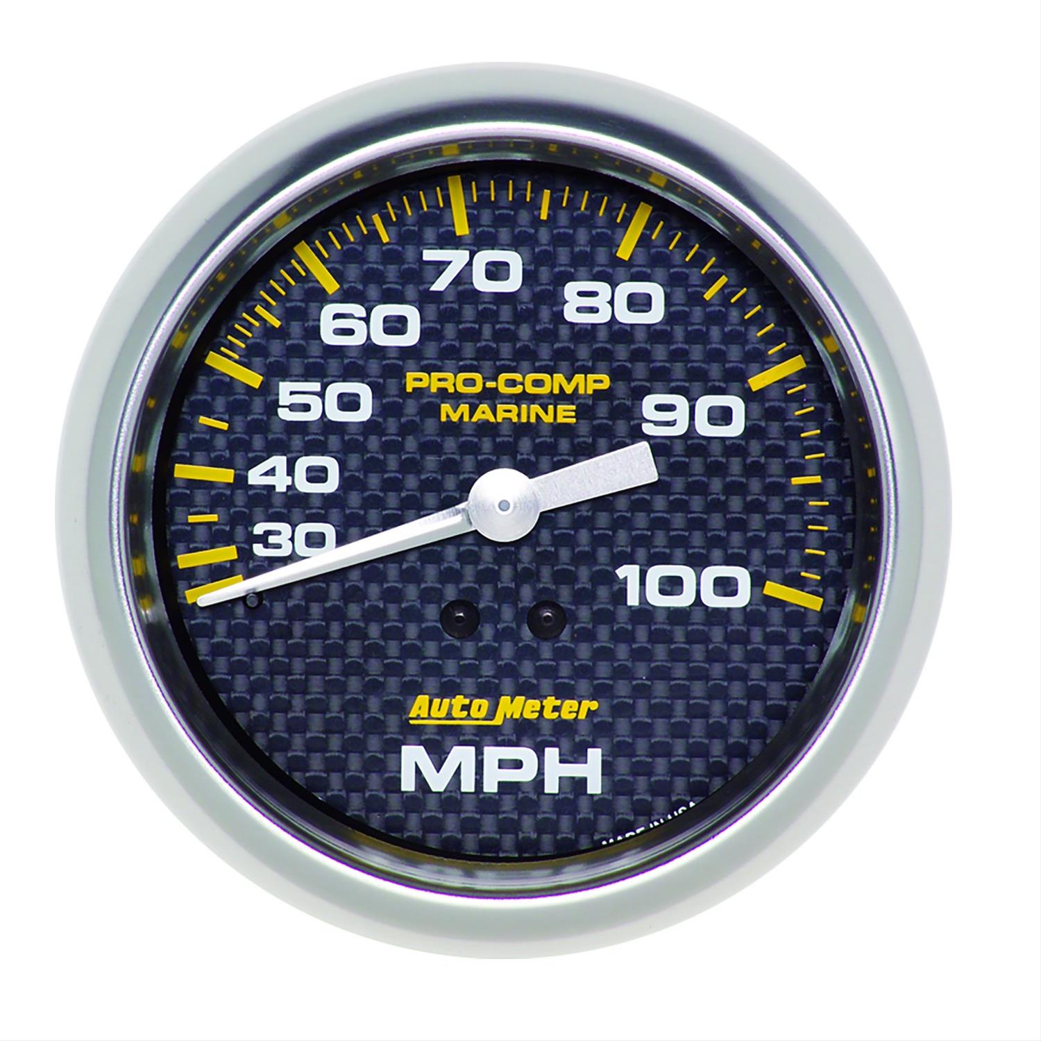 Auto Meter Marine 200754-40 AutoMeter Pro-Comp Mechanical Speedometers ...