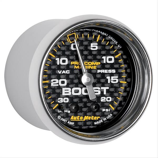 Auto Meter Marine 200774-40 AutoMeter Pro-Comp Marine Carbon Fiber ...