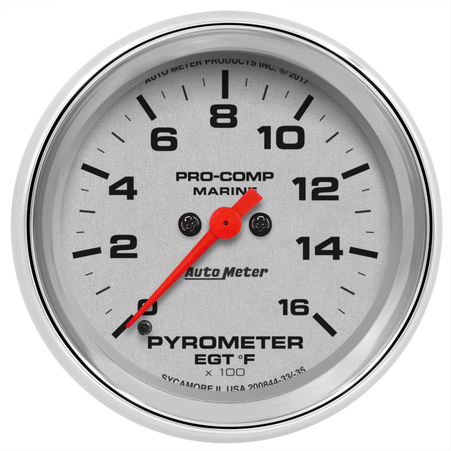 AutoMeter 200844-35 AutoMeter Pro-Comp Marine Analog Gauges | Summit Racing