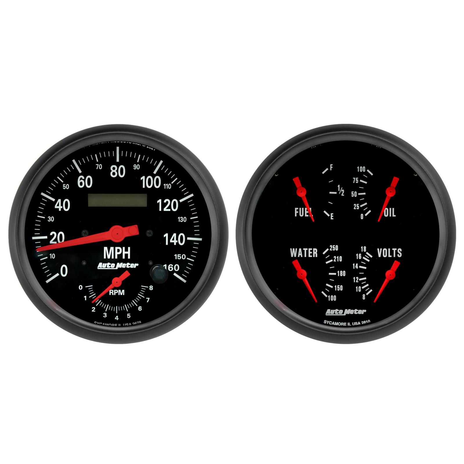 AutoMeter 2602 AutoMeter Z-Series Analog Gauge Kits | Summit Racing