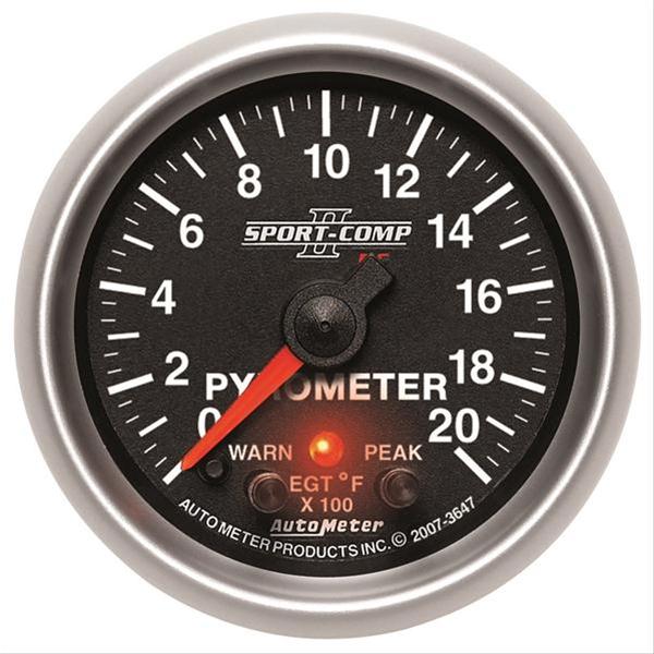 AutoMeter 3647 AutoMeter Sport-Comp II Pro-Control Analog Gauges ...