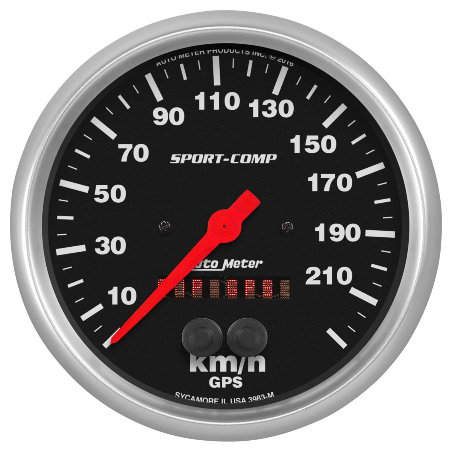 AutoMeter 3983-M AutoMeter Sport-Comp Series GPS Enabled Speedometers ...