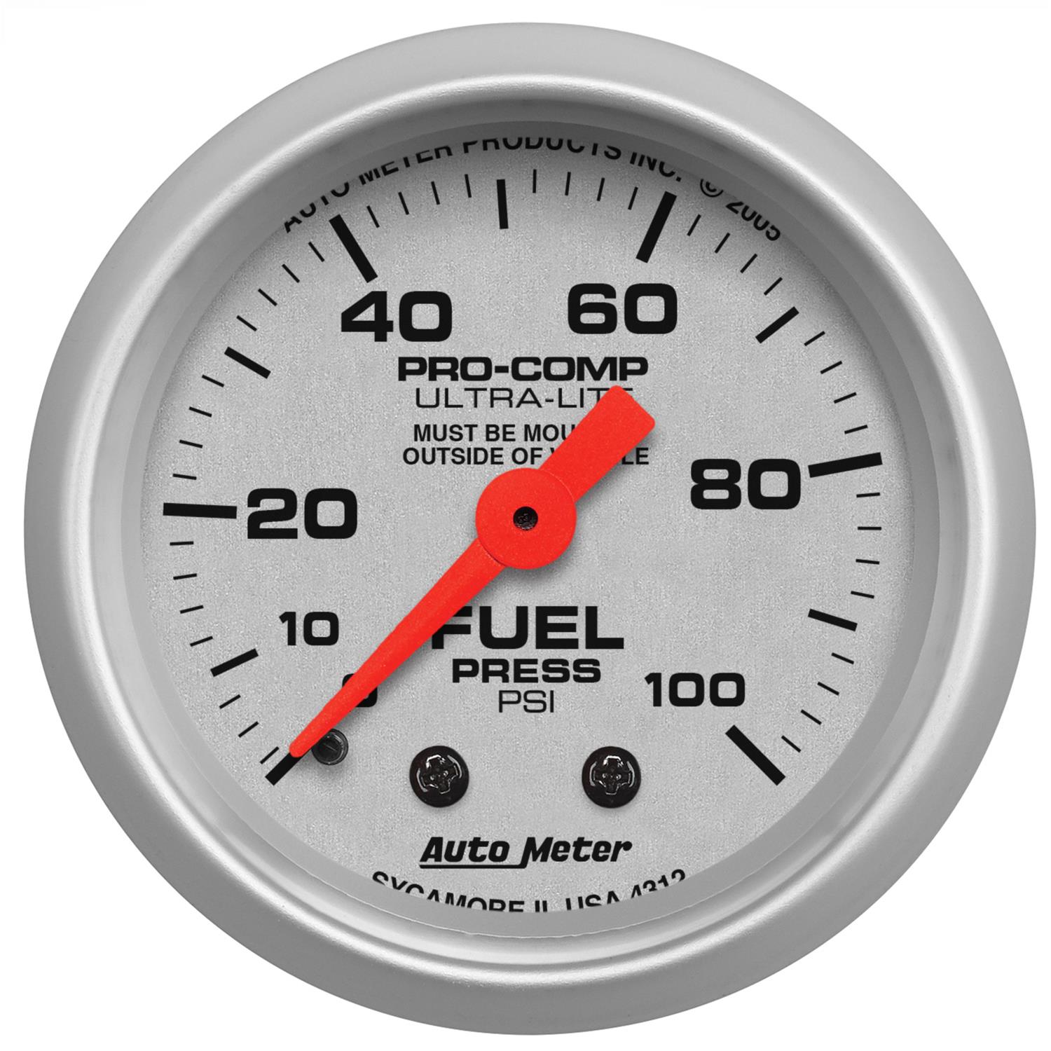 AutoMeter 4312 AutoMeter Ultra-Lite Analog Gauges | Summit Racing