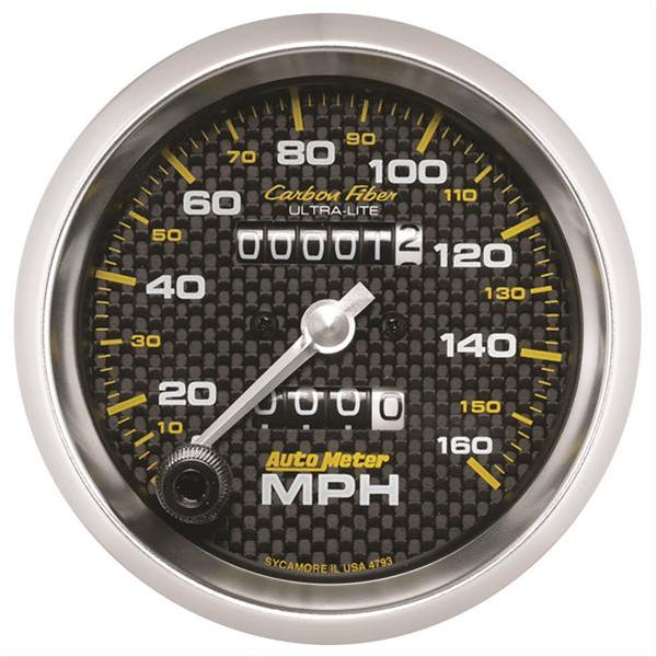 AutoMeter 4793 AutoMeter Carbon Fiber Ultra-Lite Speedometers | Summit ...