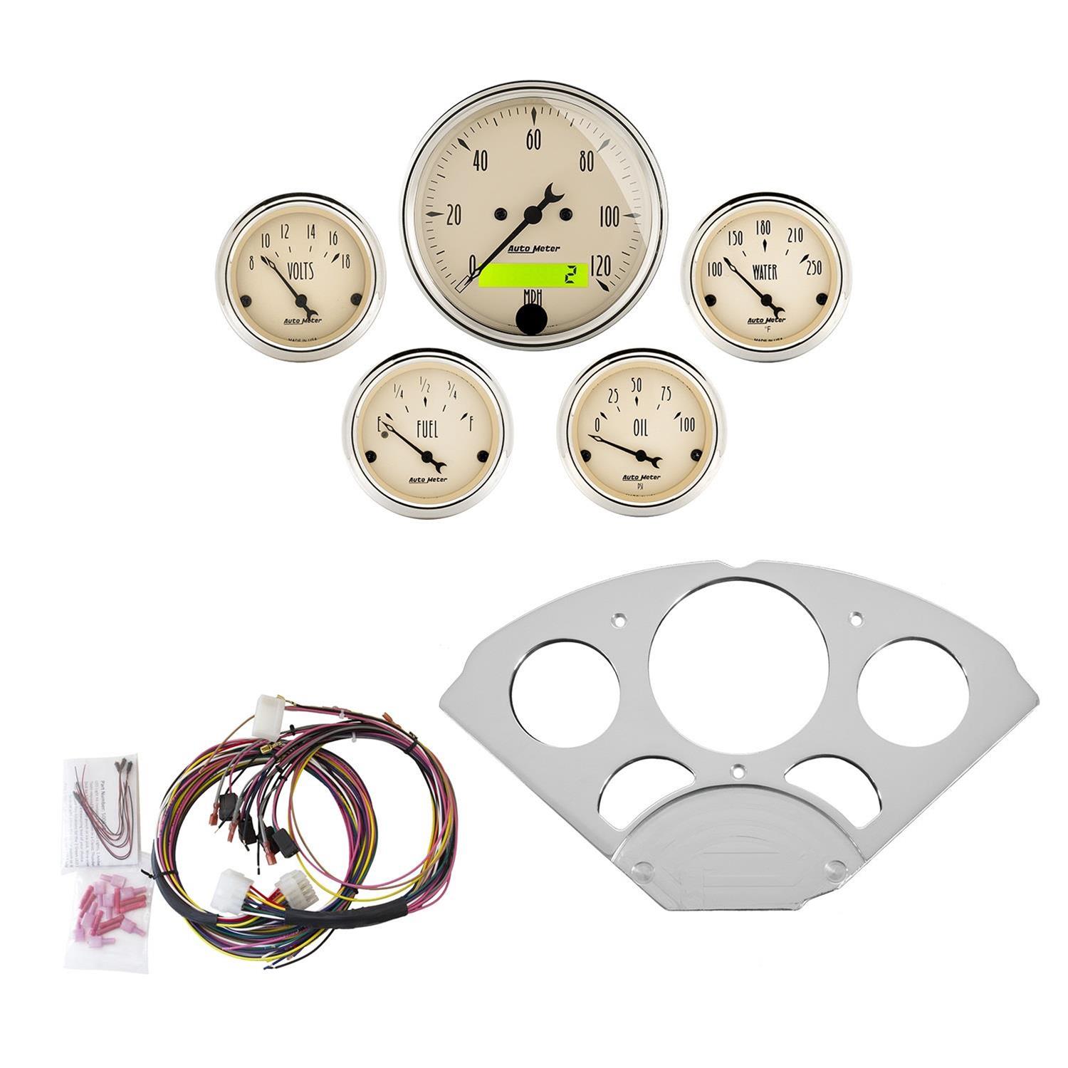 AutoMeter 7033-AB AutoMeter Antique Beige Instrument Clusters | Summit ...