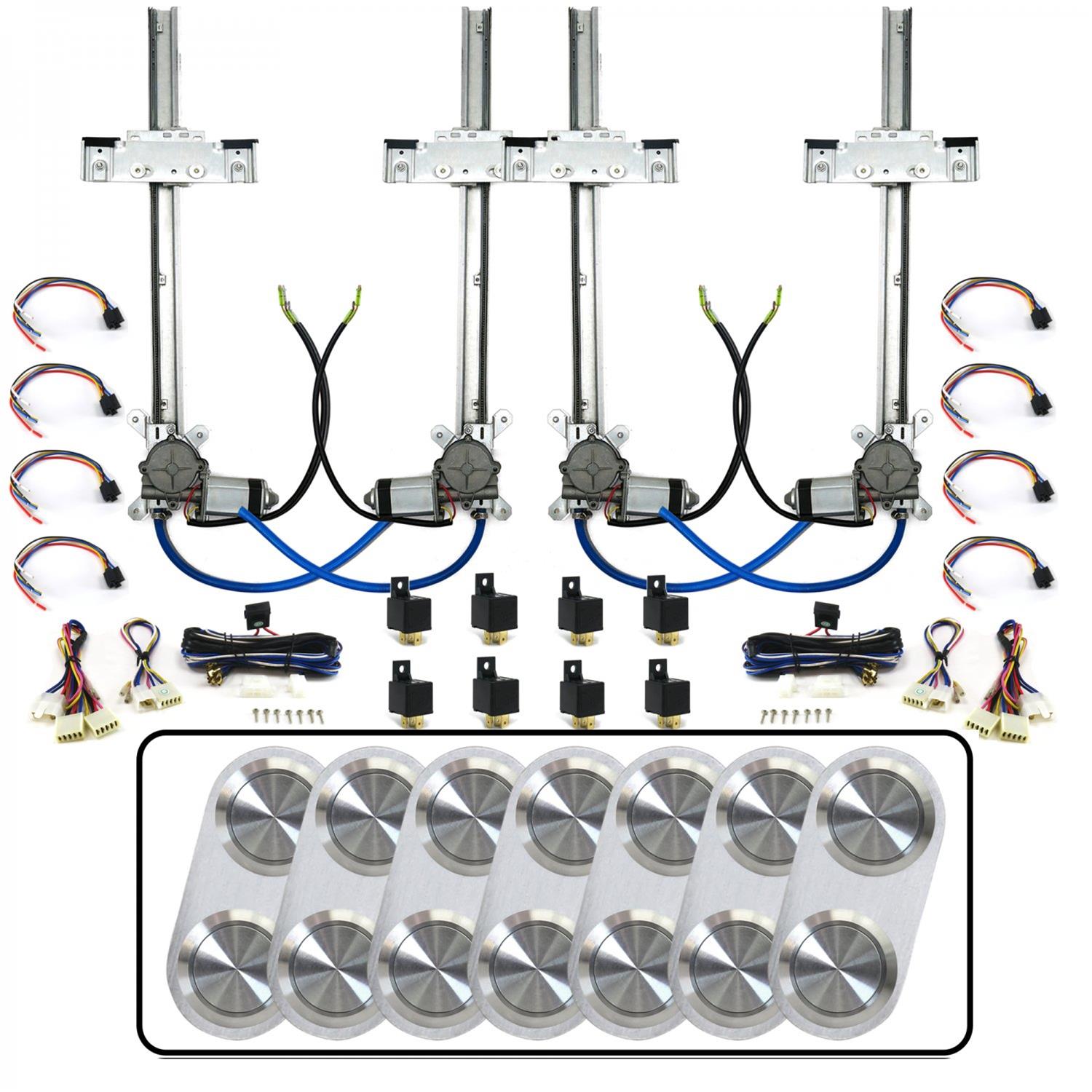 AutoLoc AUTPW55BBA207 AutoLoc Flat-Glass Power Window Conversion Kits ...