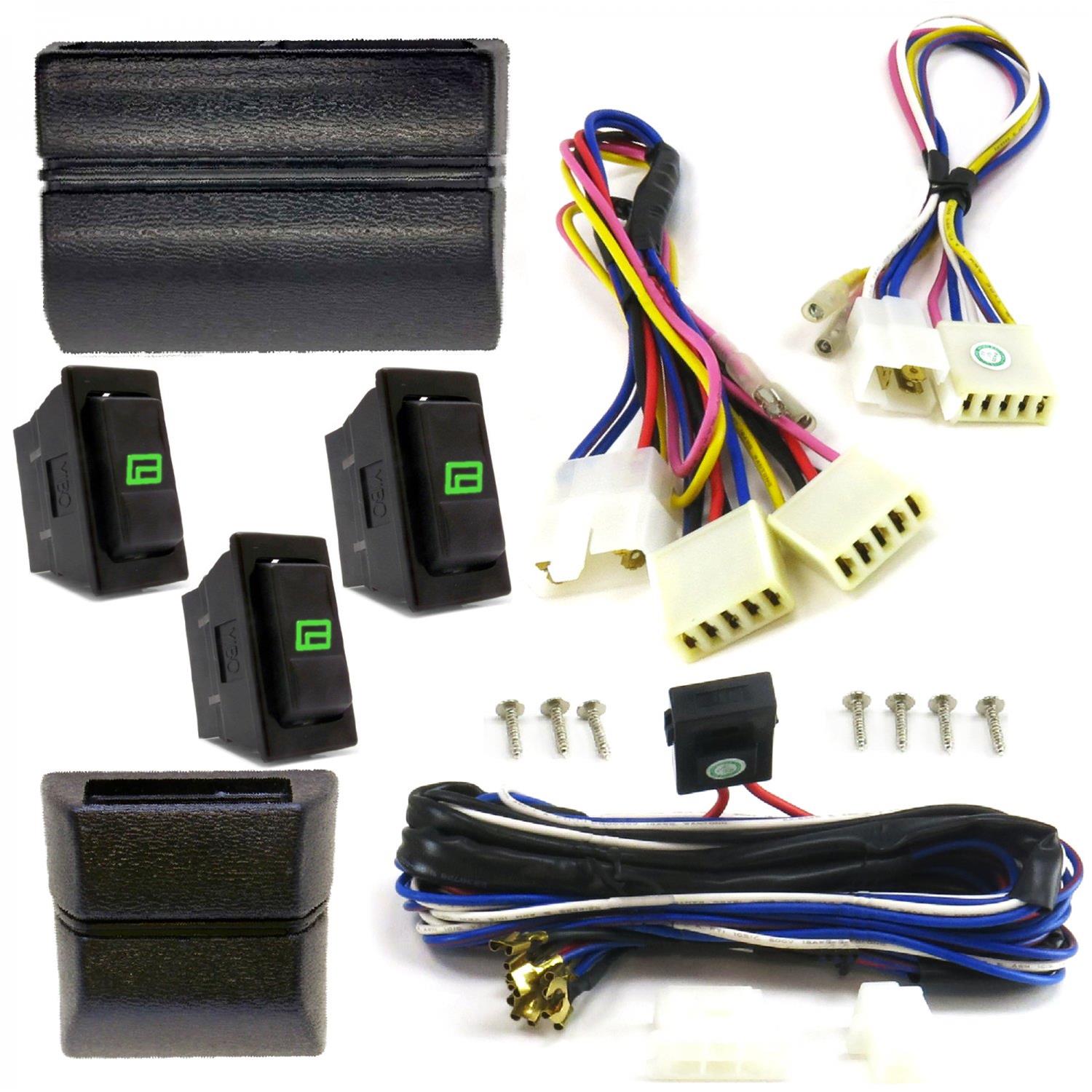 AutoLoc AUT33RSOCASE AutoLoc Power Window Switch Kits | Summit Racing