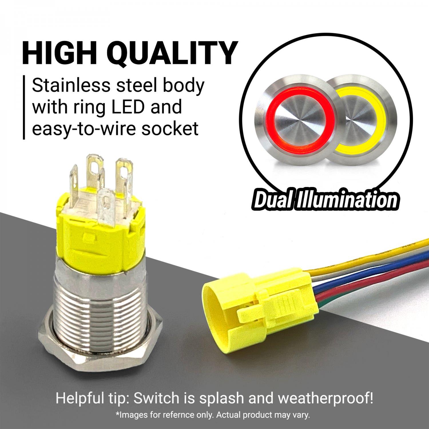 AutoLoc AUTSW38R AutoLoc Billet Buttons | Summit Racing