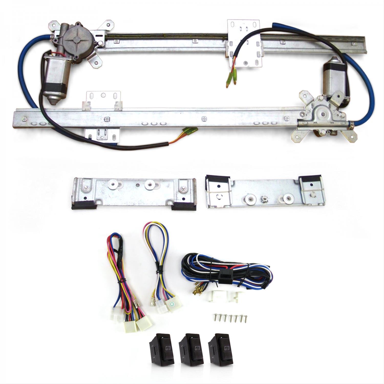AutoLoc AUTPW55033 AutoLoc Flat-Glass Power Window Conversion Kits ...