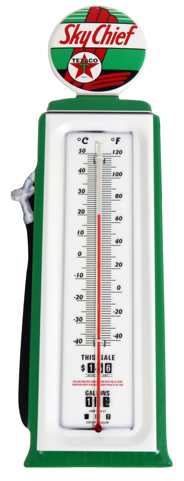 Summit Gifts 40258 Texaco Sky Chief Gas Pump Thermometer | Summit Racing