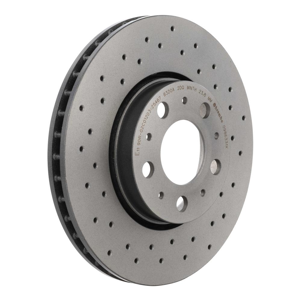Brembo 09.8633.1X Brembo Xtra Drilled Performance Rotors | Summit Racing