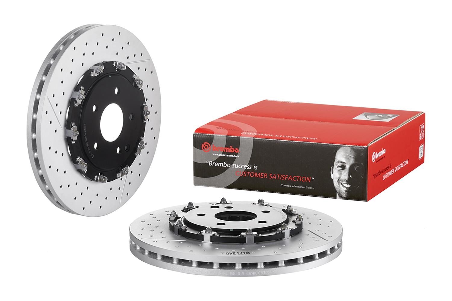 Brembo 09.9254.33 Brembo Premium UV Coated Brake Rotors | Summit Racing