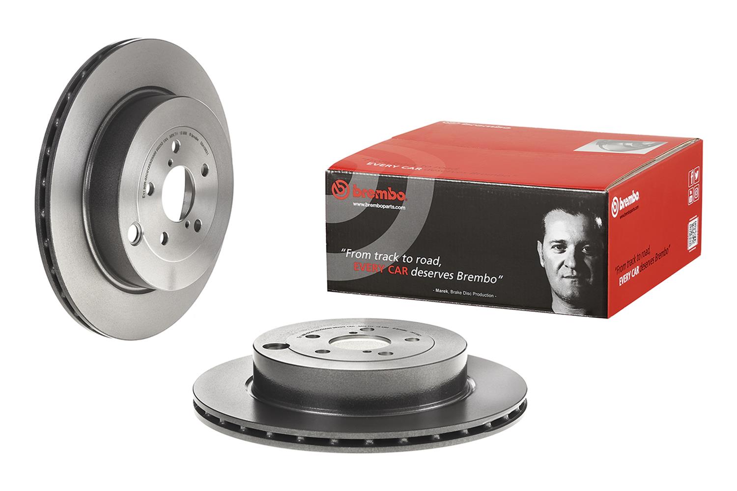 Brembo 09.A198.21 Brembo Premium UV Coated Brake Rotors | Summit Racing
