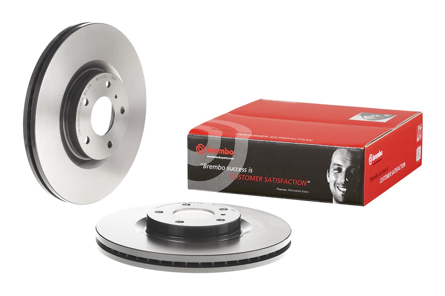 Brembo 09.B266.11 Brembo Prime UV Coated Brake Rotors | Summit Racing