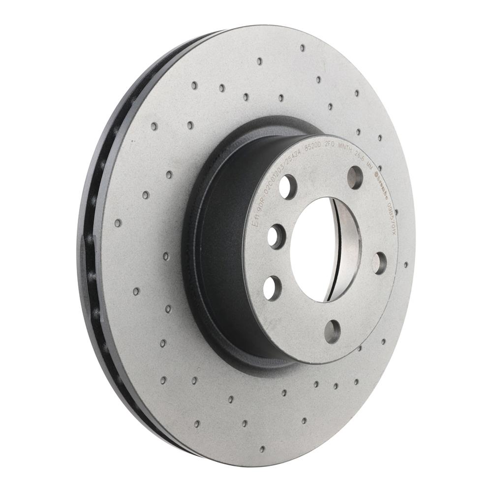 Brembo 09.B570.1X Brembo Xtra Drilled Performance Rotors | Summit Racing