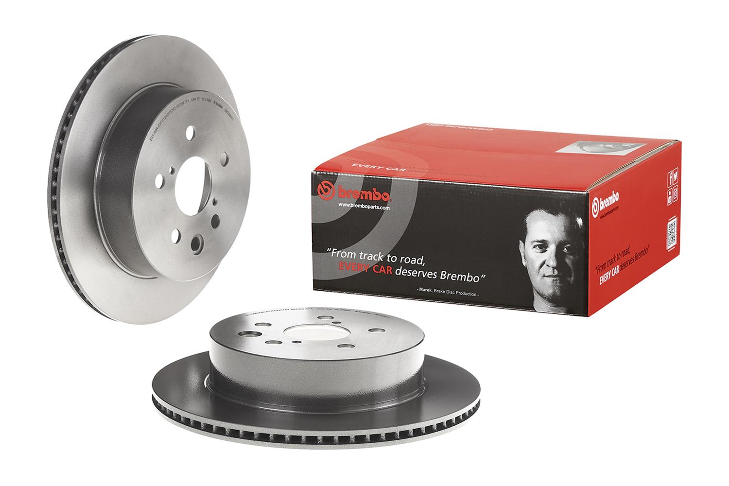 Brembo 09.C930.11 Brembo Premium UV Coated Brake Rotors | Summit Racing