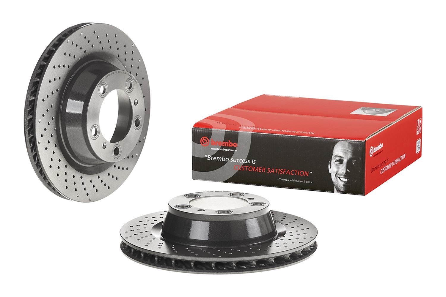 Brembo 09.D935.11 Brembo Premium UV Coated Brake Rotors | Summit Racing