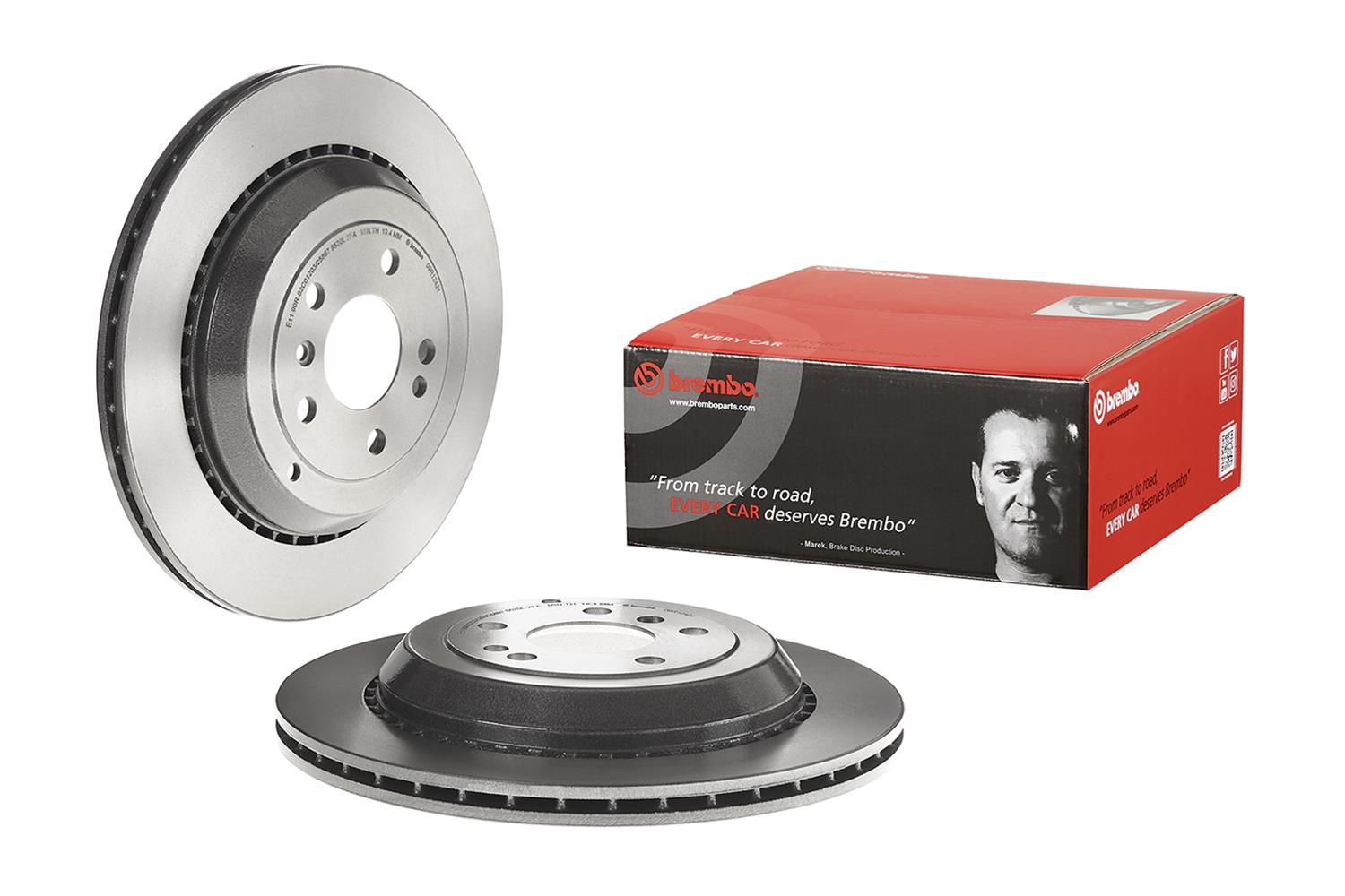 Brembo 09.R124.21 Brembo Premium UV Coated Brake Rotors | Summit Racing